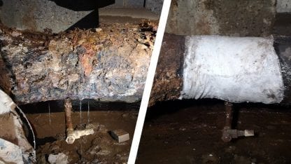 Case Study: Heavily Corroded Pipe Repair in a District Heating System