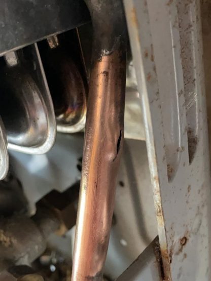 Case Study: Leaking Copper Pipe in a Camper Van Boiler System Repair